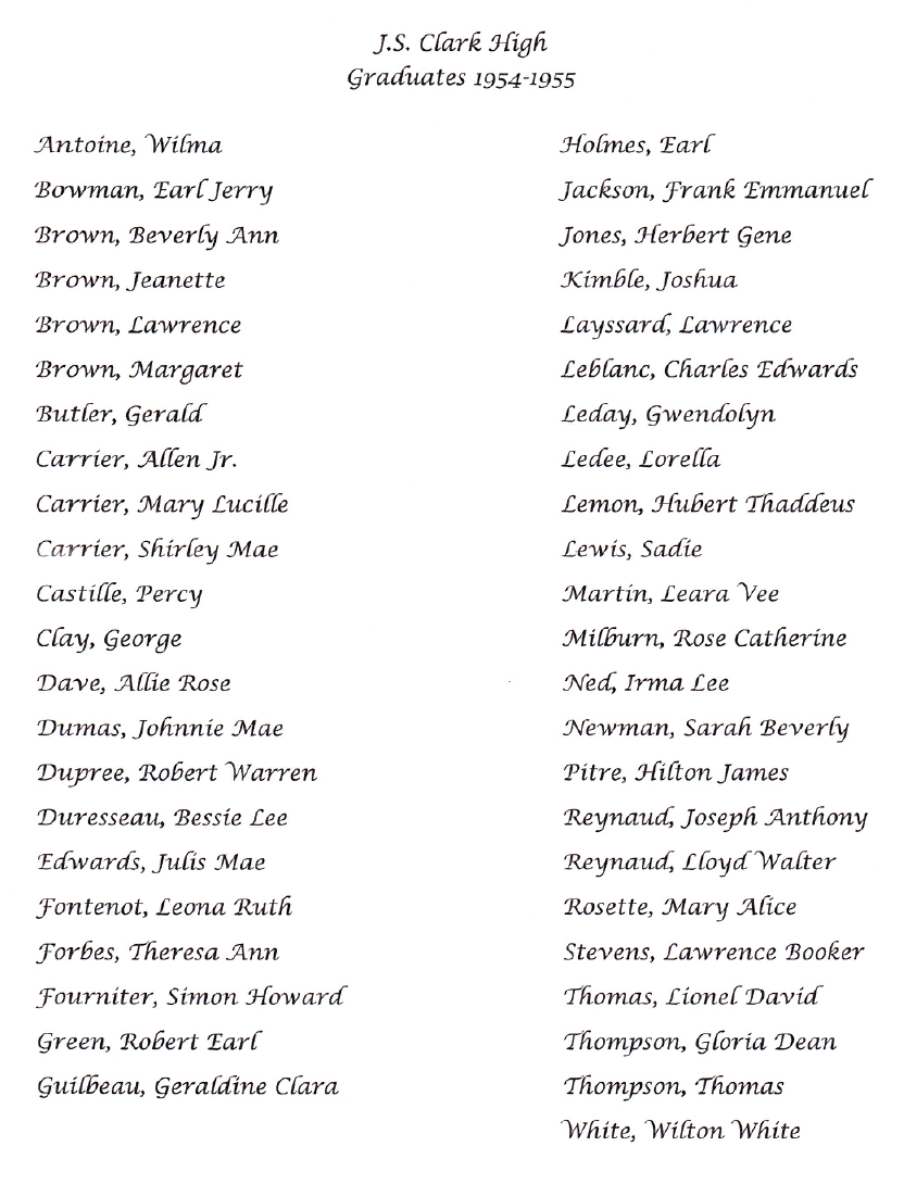 JS Clark High School Graduates of Class 1953-1957 – J.S. Clark Alumni ...